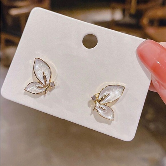 Jewelry | Purity Butterfly Fairy Shimmer Enamel Innocent Side Profile ...